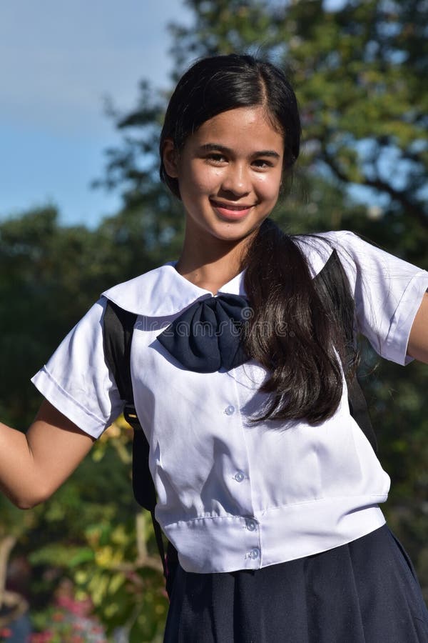 A Happy Beautiful Philippine Girl Stock Image - Image of girl, asia ...