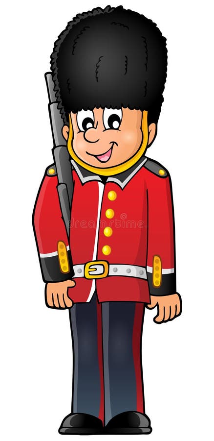Happy Beefeater guard stock vector. Illustration of artwork - 48813200