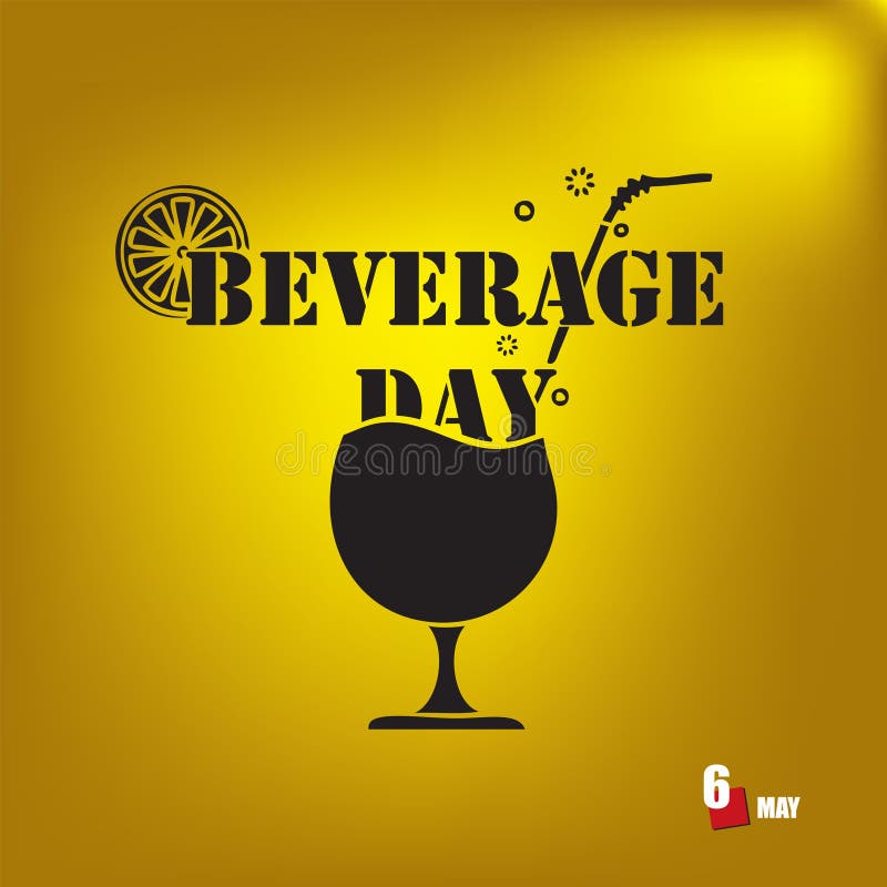 Happy Beverage Day stock vector. Illustration of clipart - 218245512
