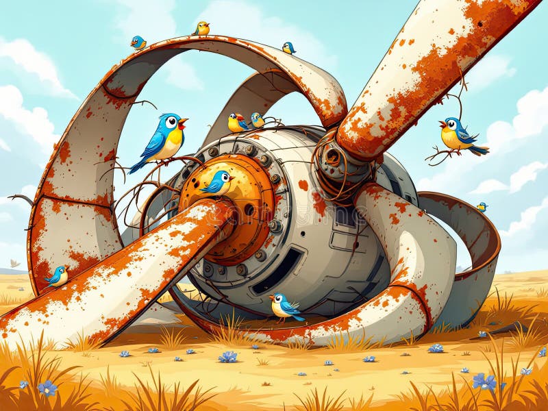 Windmill Desert Stock Illustrations – 821 Windmill Desert Stock ...