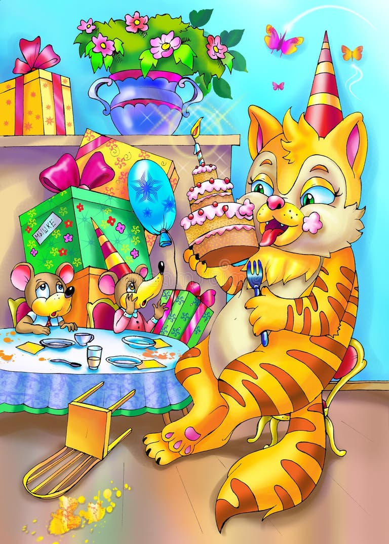 Happy Birhday Vertical Greeting Card Stock Illustrations – 4 Happy ...