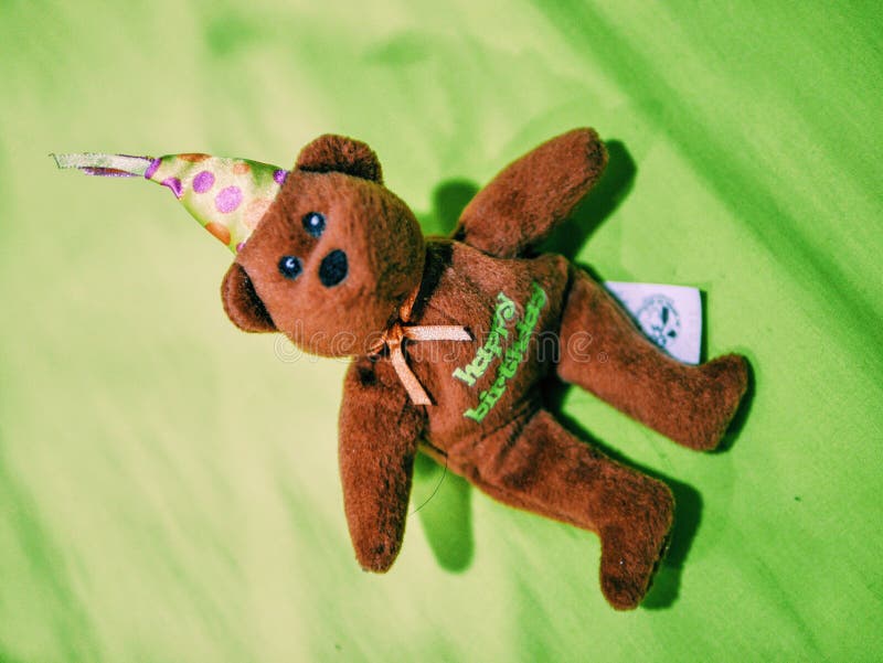 Happy birth day bear stock photo. Image of lovely, bear - 72683300