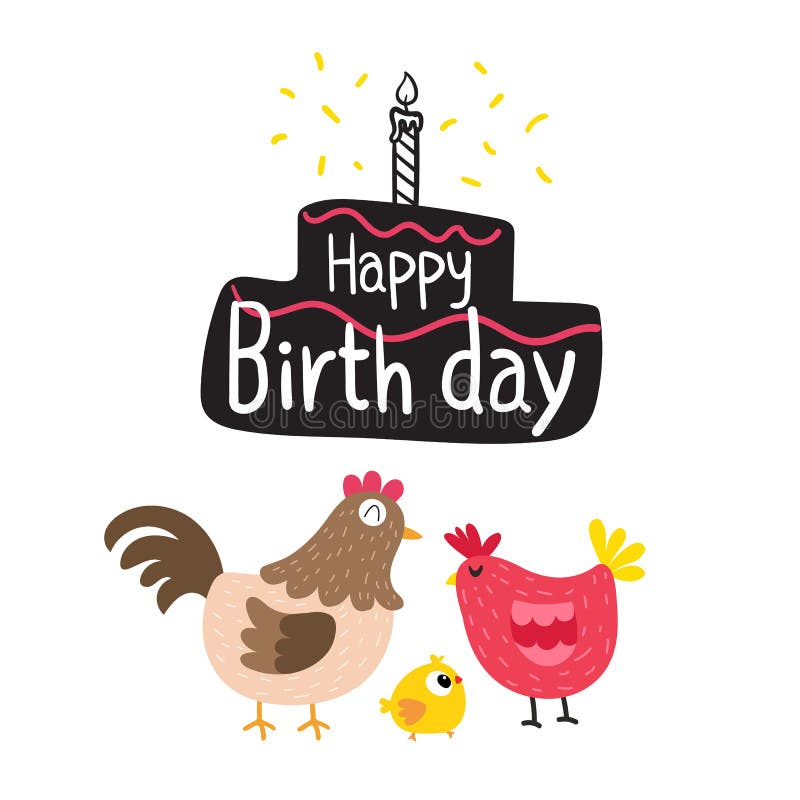 Happy Birth Day Card Vector Design Stock Illustration - Illustration of ...