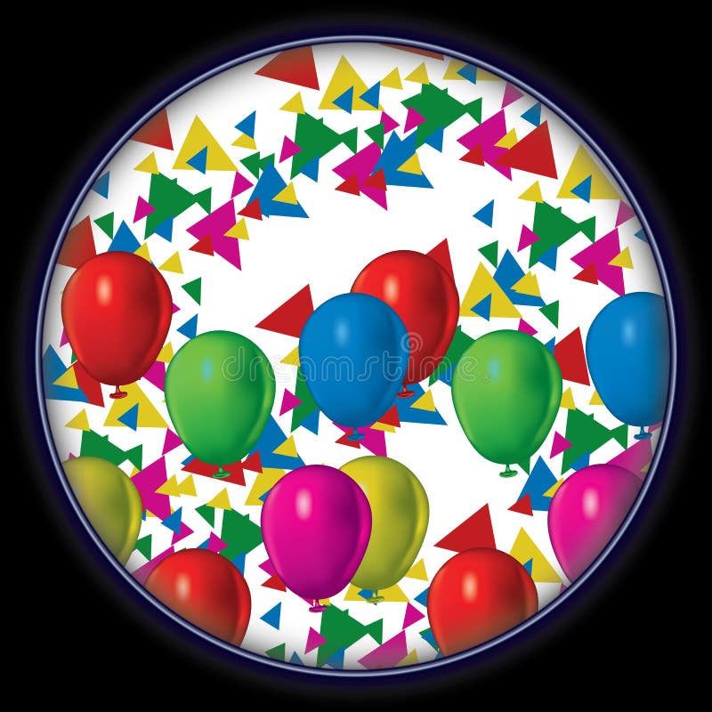 Happy Birth Day Red Background, Vector Illustration Stock Vector ...