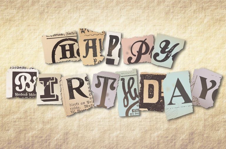 Happy Birthday stock photo. Image of tear, joyful, beige - 22514144