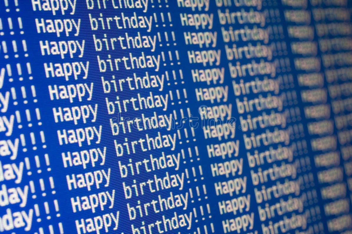 2,682 Happy Birthday Laptop Computer Stock Photos - Free & Royalty-Free ...
