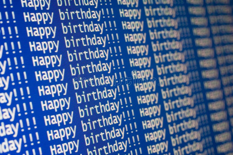 4,116 Happy Birthday Computer Stock Photos - Free & Royalty-Free Stock ...