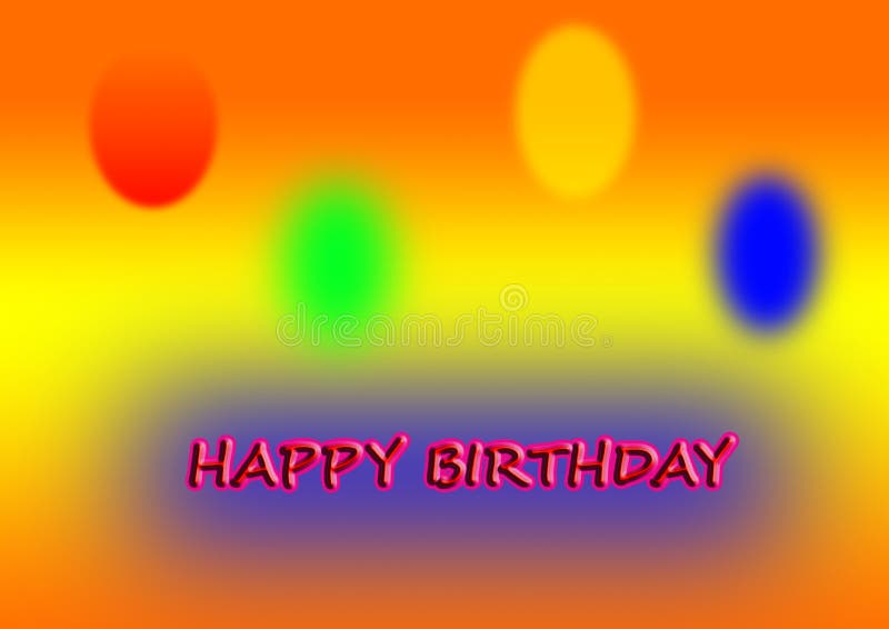 Happy birthday abstract stock illustration. Illustration of card ...