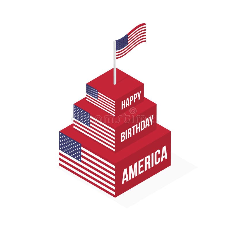 Happy Birthday America Cake Stock Illustrations – 412 Happy Birthday America Cake Stock ...