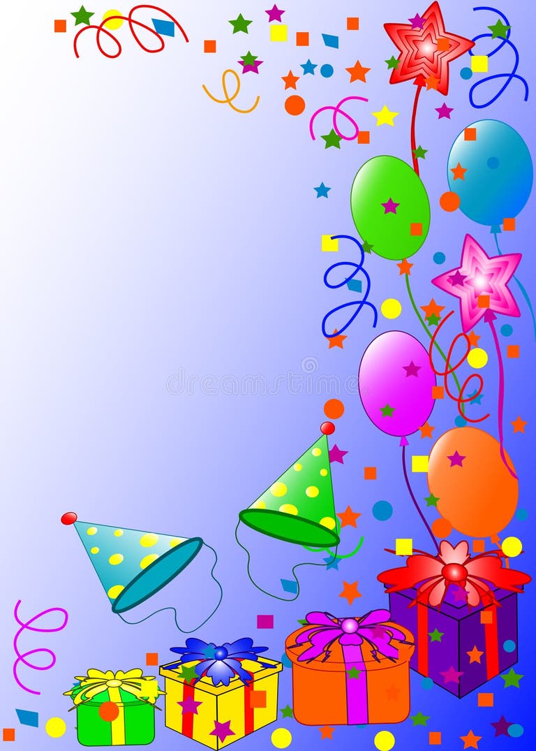 Colorful Birthday Frames Stock Illustrations – 1,808 Colorful Birthday ...
