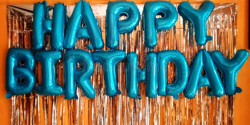 Happy Birthday Baloons for Kids Birthday Party Stock Image - Image of ...