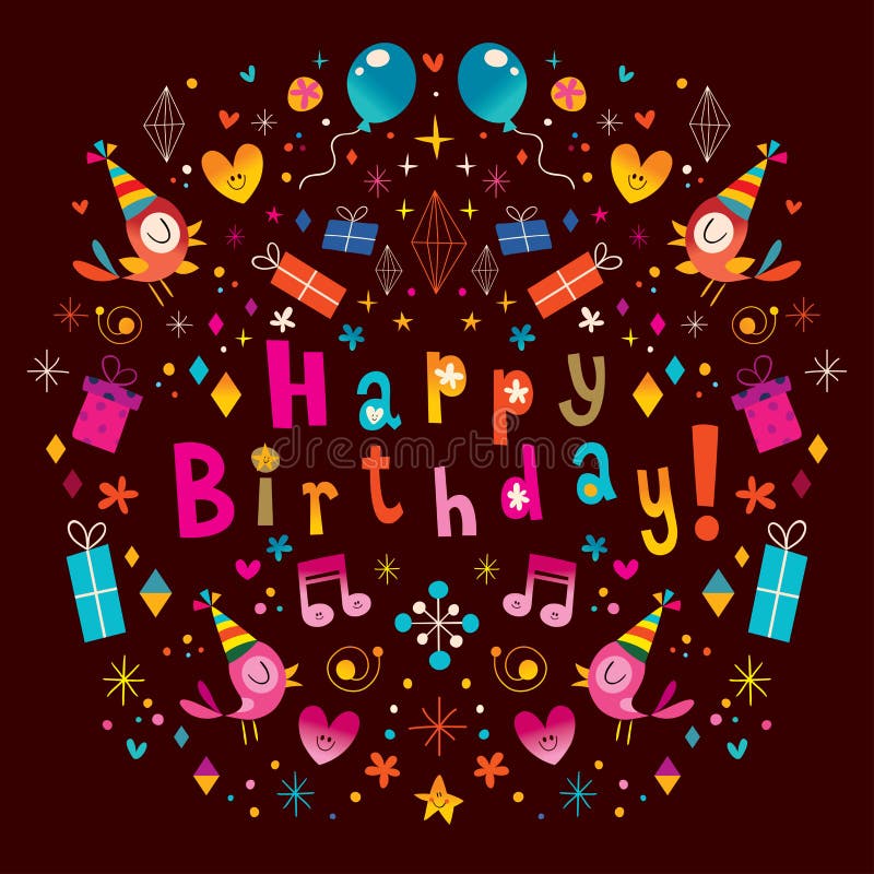 Happy Birthday Letterhead Stock Illustrations – 168 Happy Birthday ...