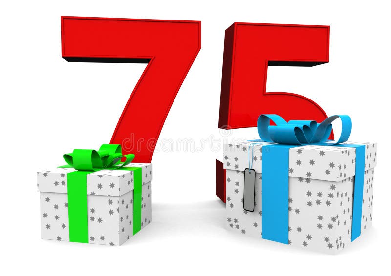 Seventy Fifth Birthday Anniversary Cake Stock Illustrations – 15 ...