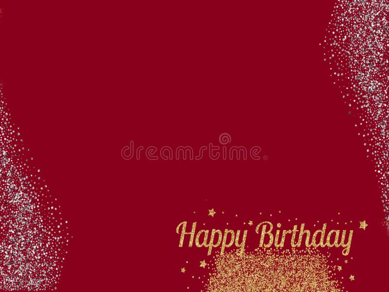 Happy Birthday Card Background Text Glitter Texture Stock Illustration ...