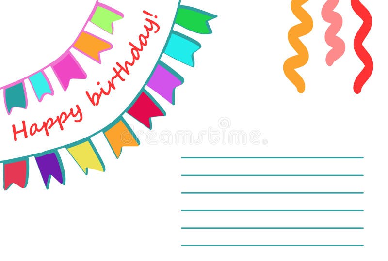 Happy Birthday Letterhead Stock Illustrations – 168 Happy Birthday ...