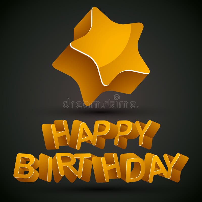 Happy birthday. stock vector. Illustration of love, decorative - 47867952