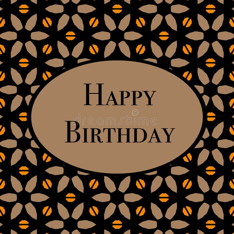 Happy Birthday card design stock illustration. Illustration of gift ...