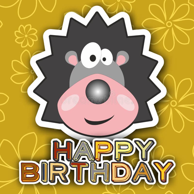 Happy Birthday Card Design. Vector Illustration Stock Vector ...