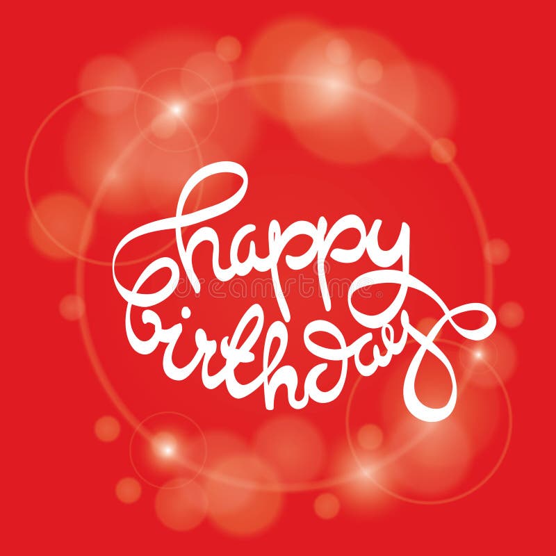 Happy Birthday Card. Vector Illustration Decorative Design Stock Vector ...