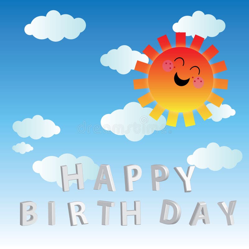 Happy birthday stock illustration. Illustration of face - 82201704