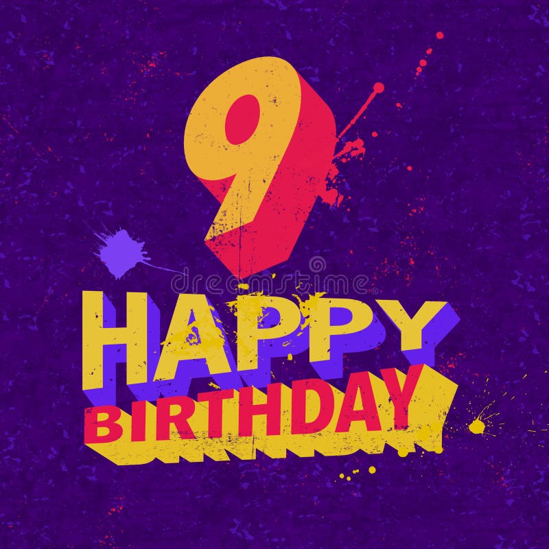 Happy Birthday, 3d Text on Blue Background, Multicolored Letters ... Happy Birthday, 3d Text on Blue Background, Multicolored Letters ...
