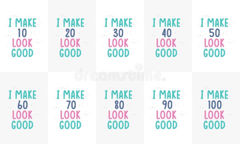 Happy Birthday Design Bundle. Birthday Typography Quote Design Bundle ...