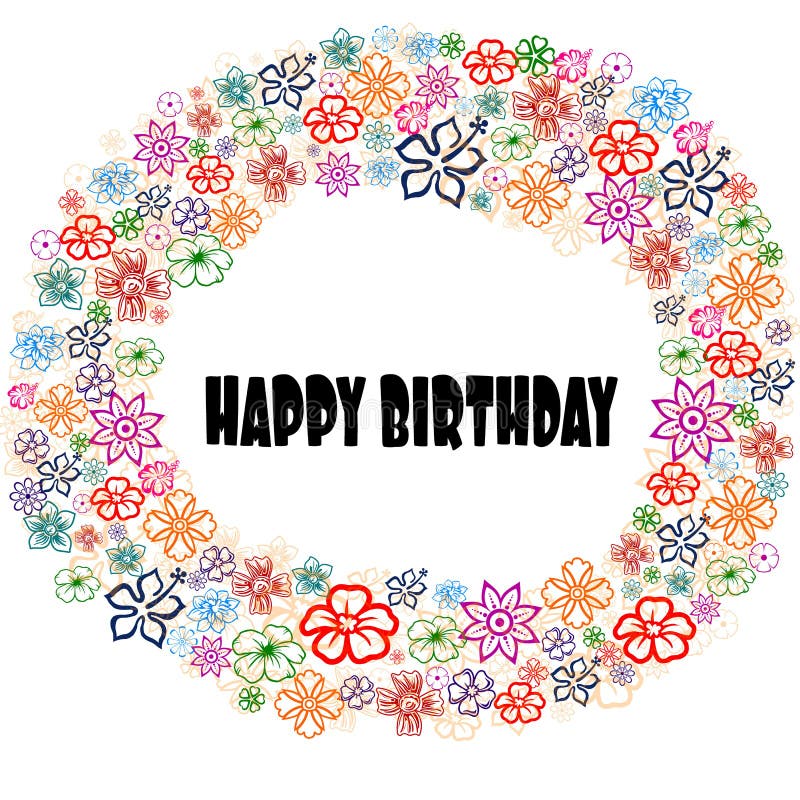 Floral Frames Birthday