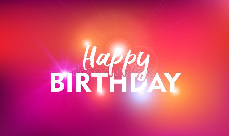 Happy Birthday Card Background with Text Quote Stock Vector ...