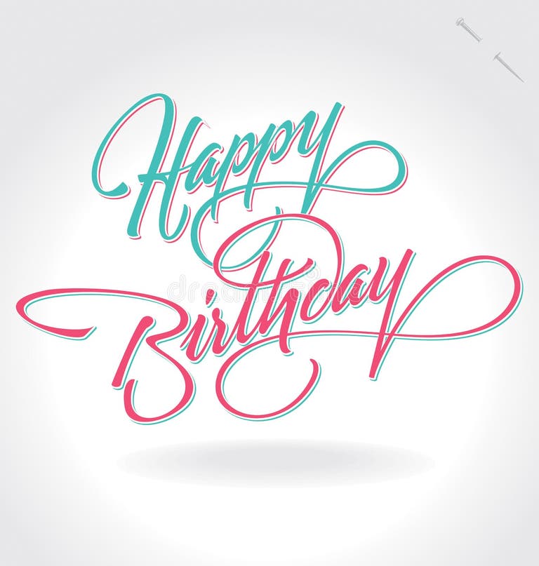 Happy Birthday Script Stock Illustrations – 10,050 Happy Birthday ...