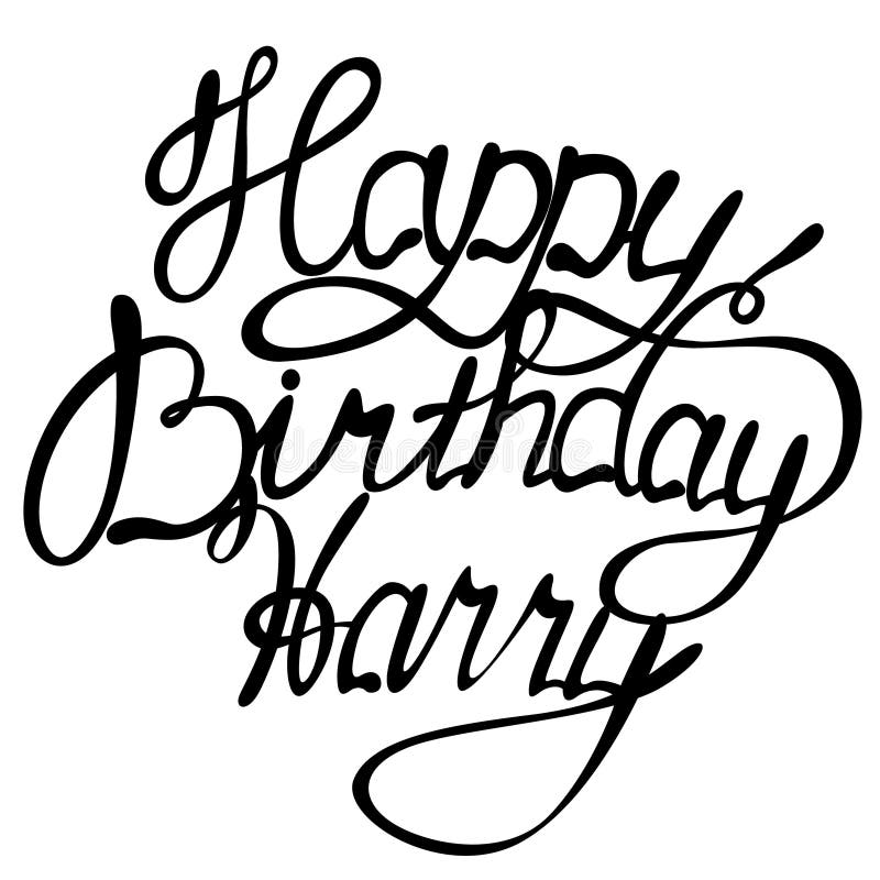 Harryname Lettering Stock Illustrations – 2 Harryname Lettering Stock ...