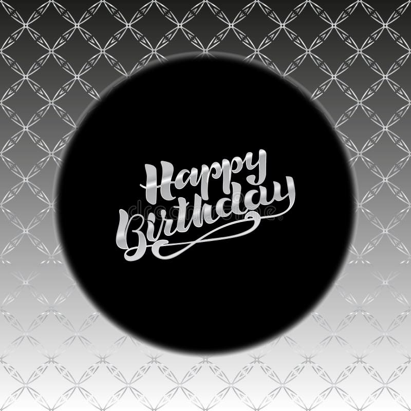 Happy Text, Hand Lettering. Vector Illustration Stock Vector ...