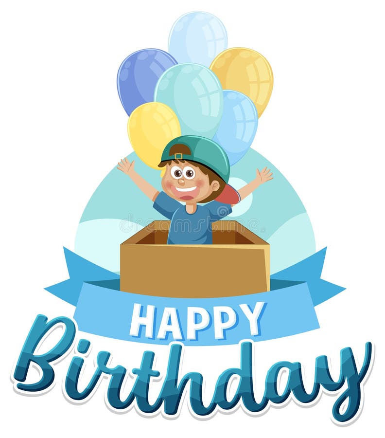 Happy Birthday Message for Banner or Poster Design Stock Vector ...
