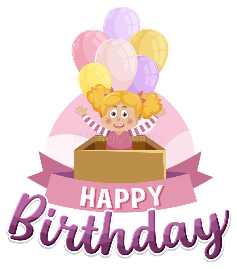Happy Birthday Message for Banner or Poster Design Stock Vector ...
