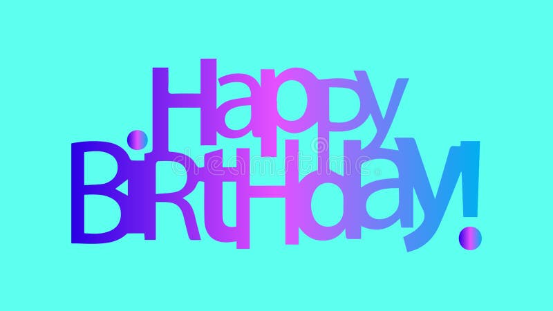 Happy Birthday New and Beautiful Text Design Stock Photo - Image of ...