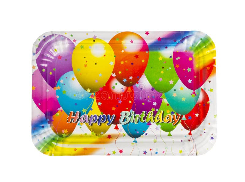 Happy birthday paper plate stock photo. Image of cheerful - 28624050