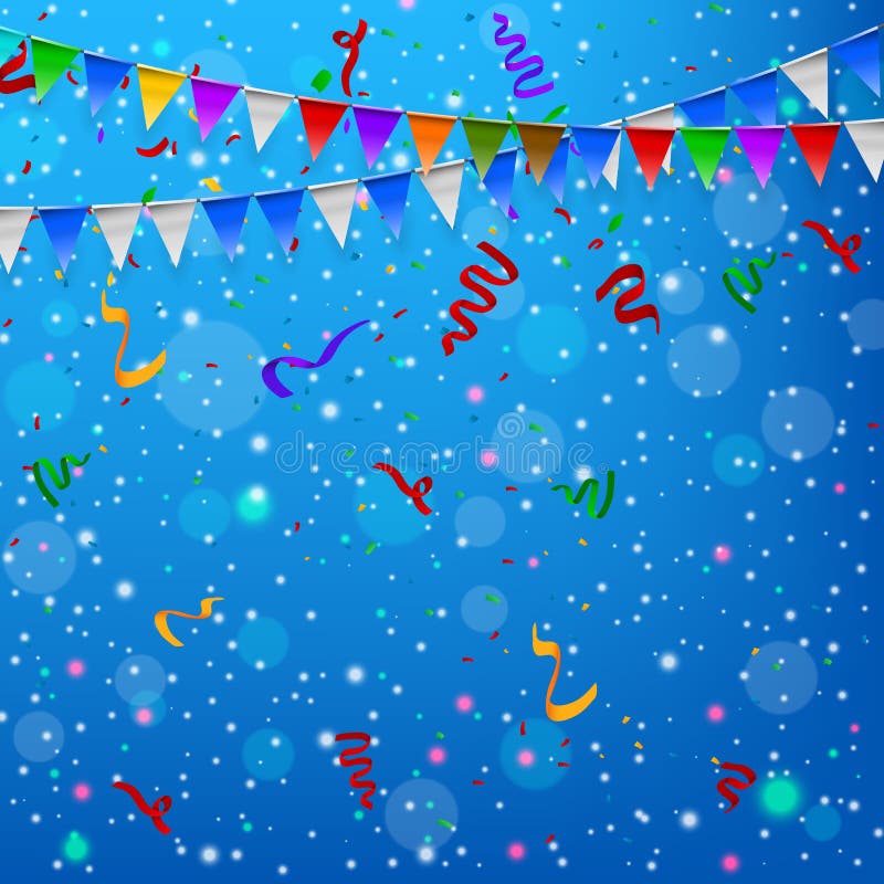 Birthday Confetti Background