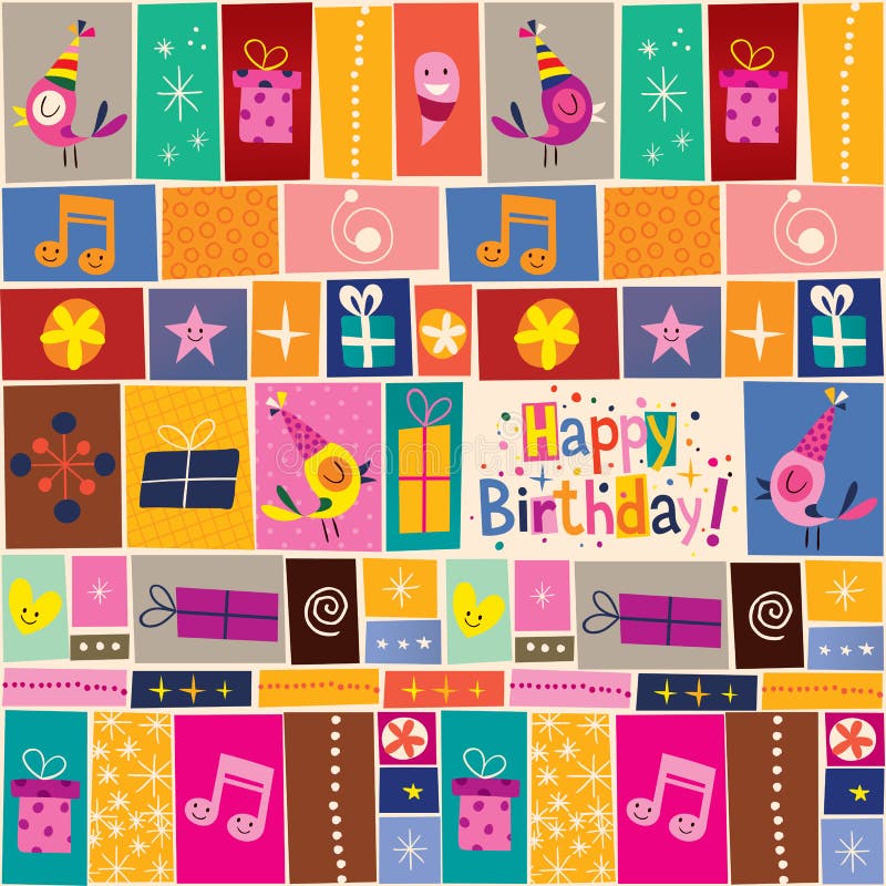 Happy Birthday pattern stock vector. Illustration of pattern - 30666597