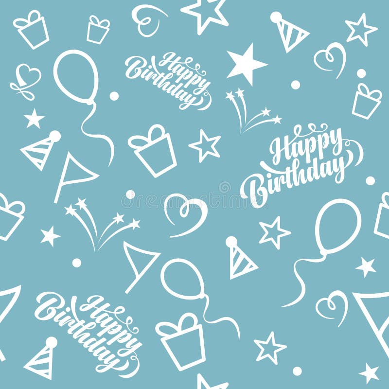 Happy Birthday Seamless Pattern Stock Illustrations – 31,917 Happy ...