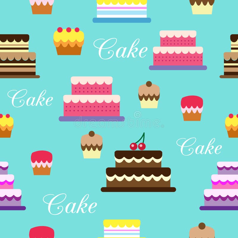 Happy Birthday Seamless Wrapping Paper. Different Taste and Colo Stock ...