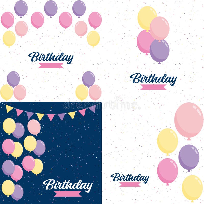 Happy Birthday in a Sleek. Modern Font with a Gradient Color Scheme and ...