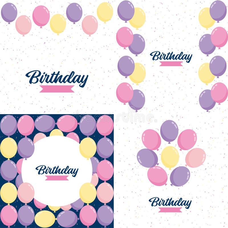 Happy Birthday in a Sleek. Modern Font with a Gradient Color Scheme and ...