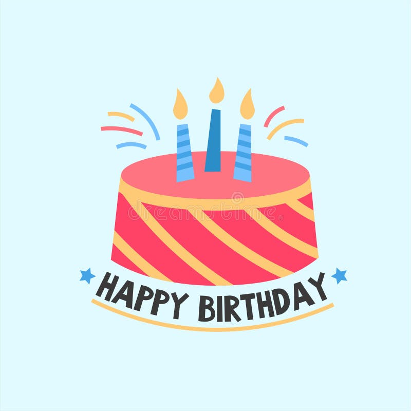 Happy Birthday Sticker Label Vector Ilustration Stock Vector ...