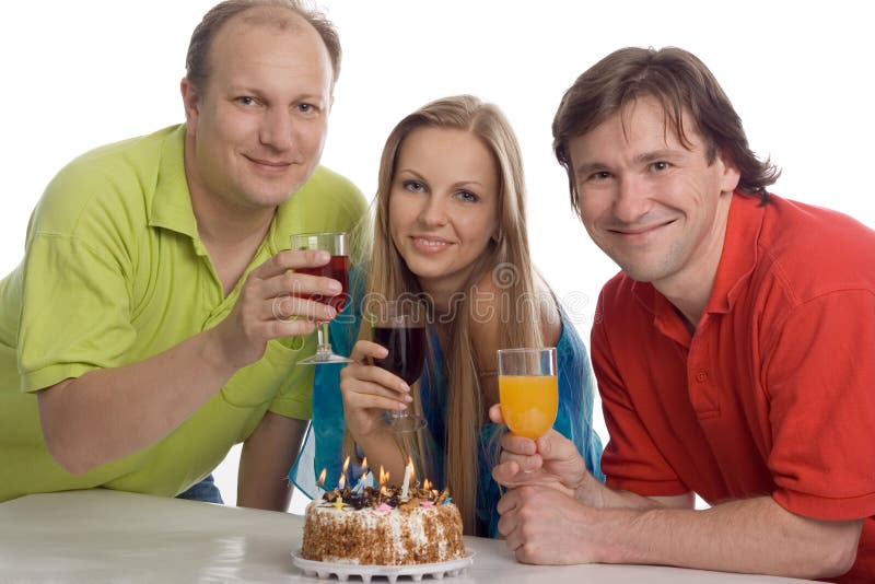 Happy birthday! stock photo. Image of juice, glasses - 67204266