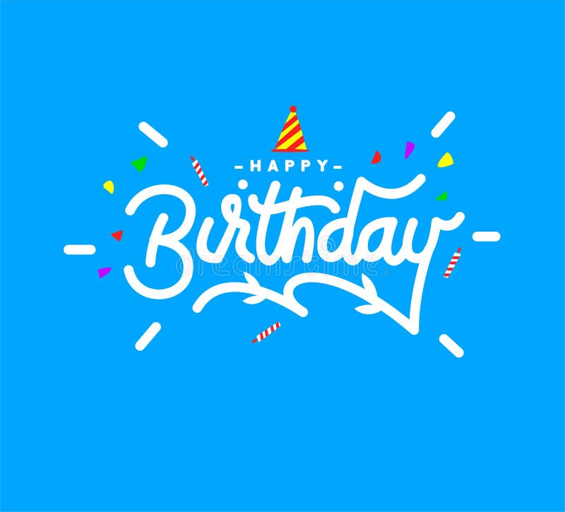 Happy Birthday Type Stock Illustrations – 21,279 Happy Birthday Type ...
