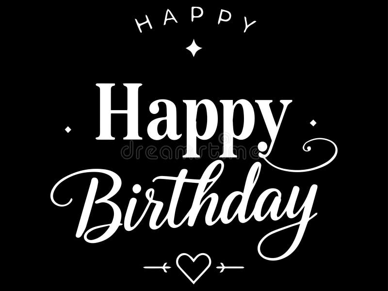 Happy Birthday Victor Art Illustration Beautiful Typography Stock ...