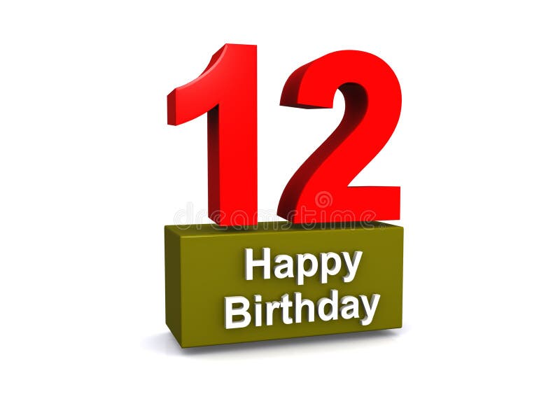 Happy Birthday 12 Stock Illustrations – 994 Happy Birthday 12 Stock ...