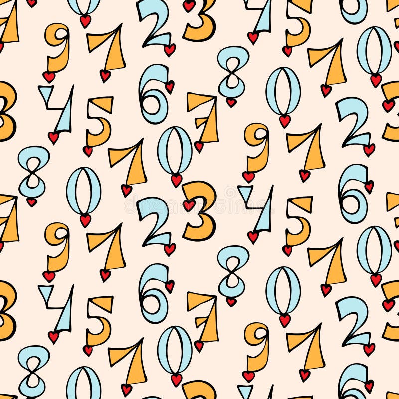 Happy Birthday Wrapping Paper Seamless Pattern. Vector Illustration ...