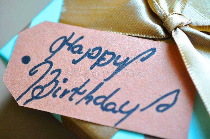 Happy birthday write stock illustration. Illustration of brand - 350864588