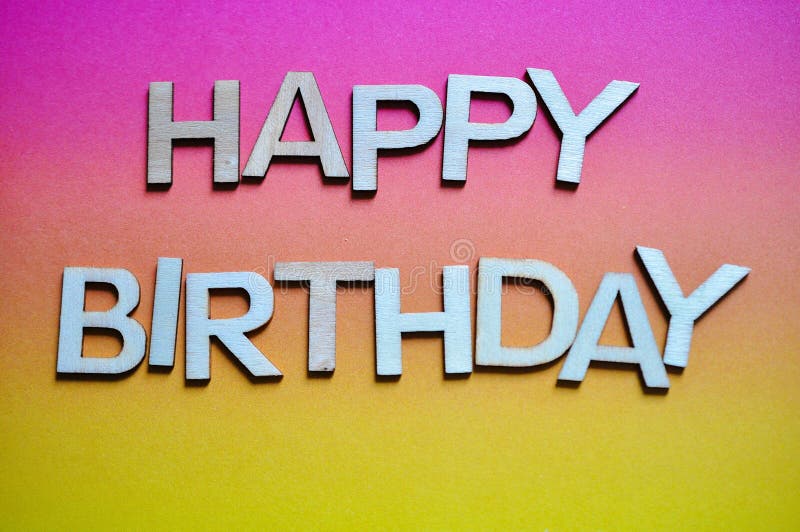 Happy birthday write stock photo. Image of golden, font - 352454544