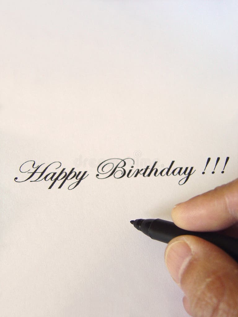 621 Happy Birthday Writing Ons Font Stock Photos - Free & Royalty-Free ...